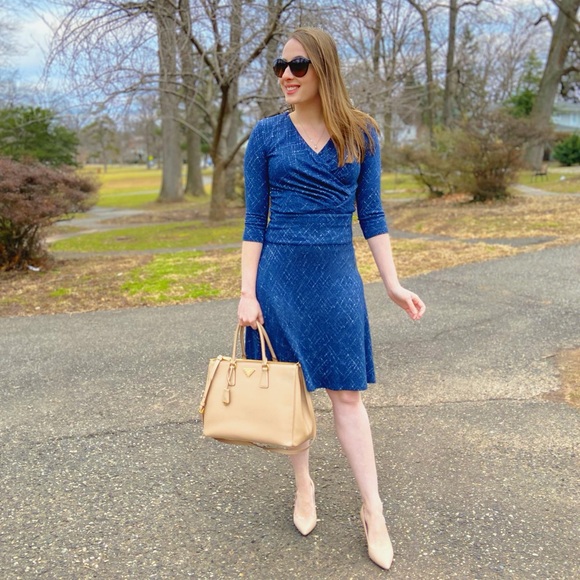 Nora Gardner | Skirts | Nora Gardner Kayla Blue Skirt And Blouse Set ...